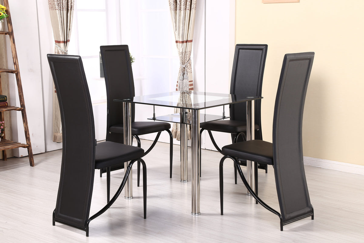 Dining Table & 4 Chairs Set – Modernique